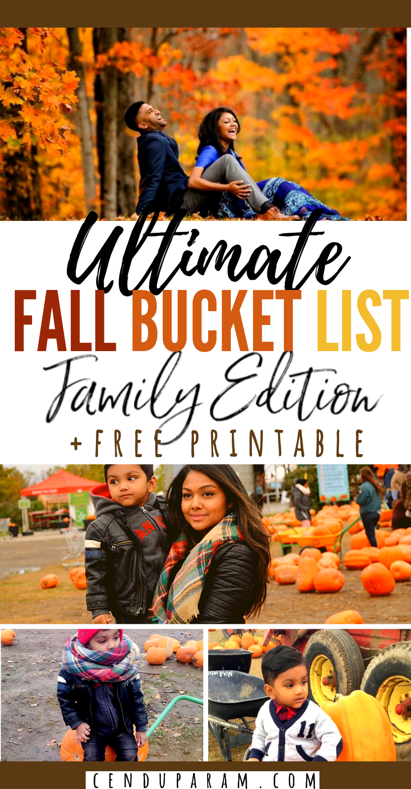 Fall Bucket List For Families Printable – Cenzerely Yours