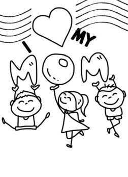 Mothers Day Coloring Page Free Printable – Cenzerely Yours