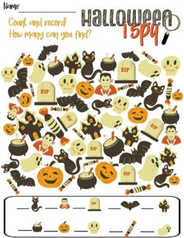 Halloween I Spy Printable Game – Cenzerely Yours