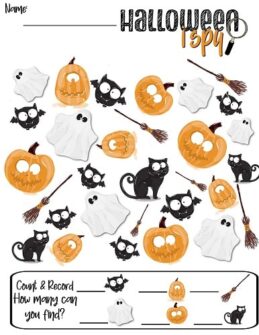 Halloween I Spy Printable Game – Cenzerely Yours