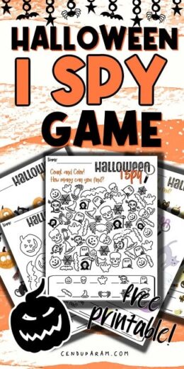 Halloween I Spy Printable Game – Cenzerely Yours