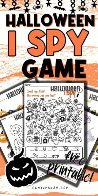 Halloween I Spy Printable Game – Cenzerely Yours
