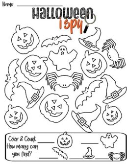 Halloween I Spy Printable Game – Cenzerely Yours
