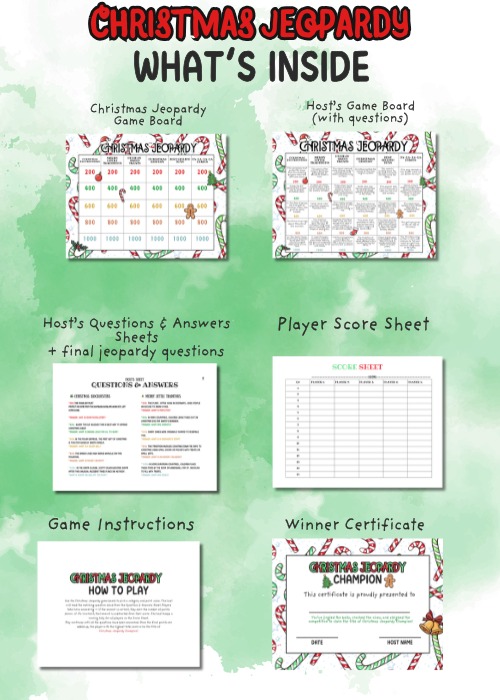 Christmas Jeopardy Game – Cenzerely Yours