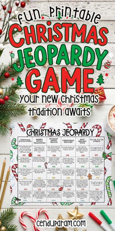 Christmas Jeopardy Game – Cenzerely Yours