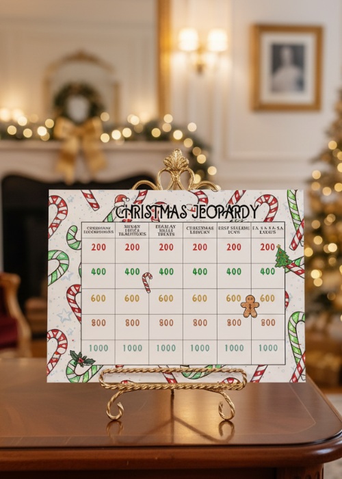 Christmas Jeopardy Game – Cenzerely Yours