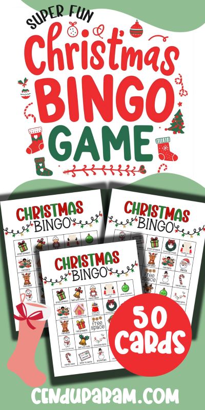 Christmas Bingo Printable Game – Cenzerely Yours